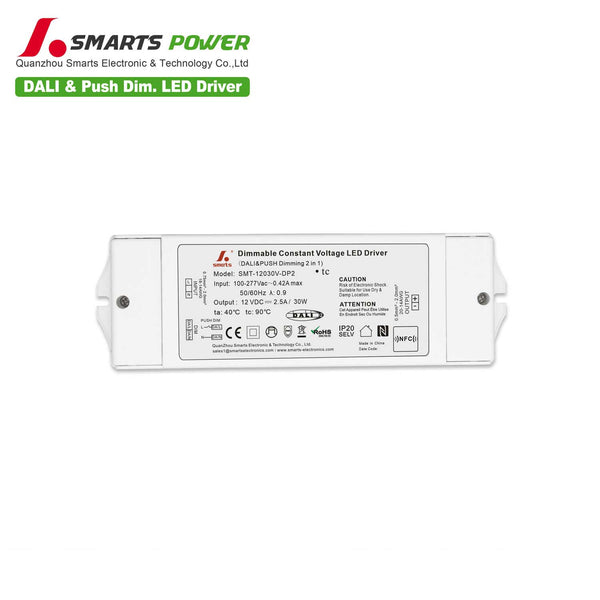 277vac DALI 2& PUSH dimming led driver 30W ip20 plastic casing – Smarts ...